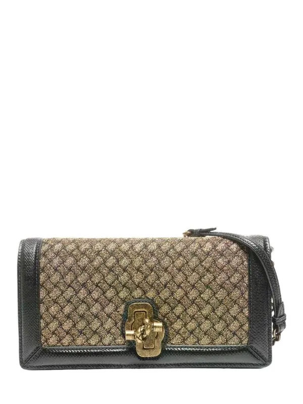 Bottega Veneta Chain-strap Leather Crossbody Bag - Black