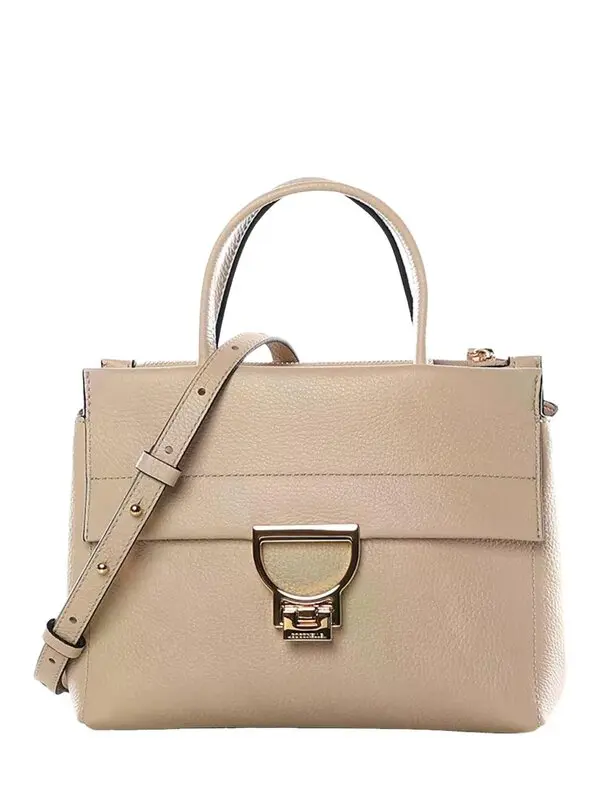 COCCINELLE Grained Leather Tote - Neutrals