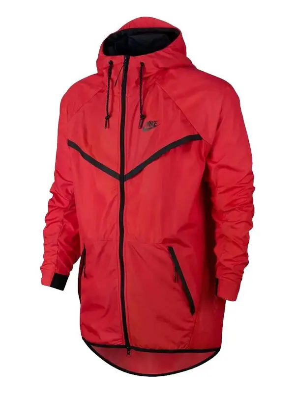 Nike Tech Hypermesh Wind Runner Athletic Jacket - Orange
