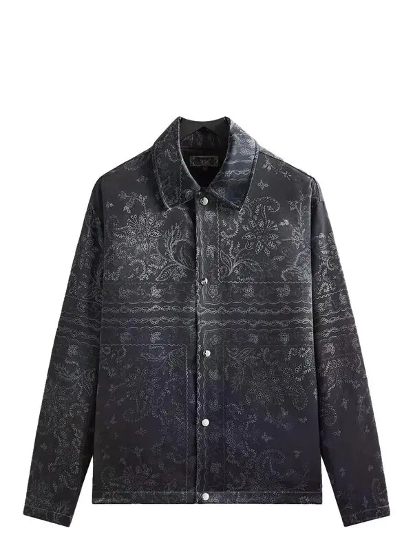 Kith Panelled Bandana Overshirt - Black