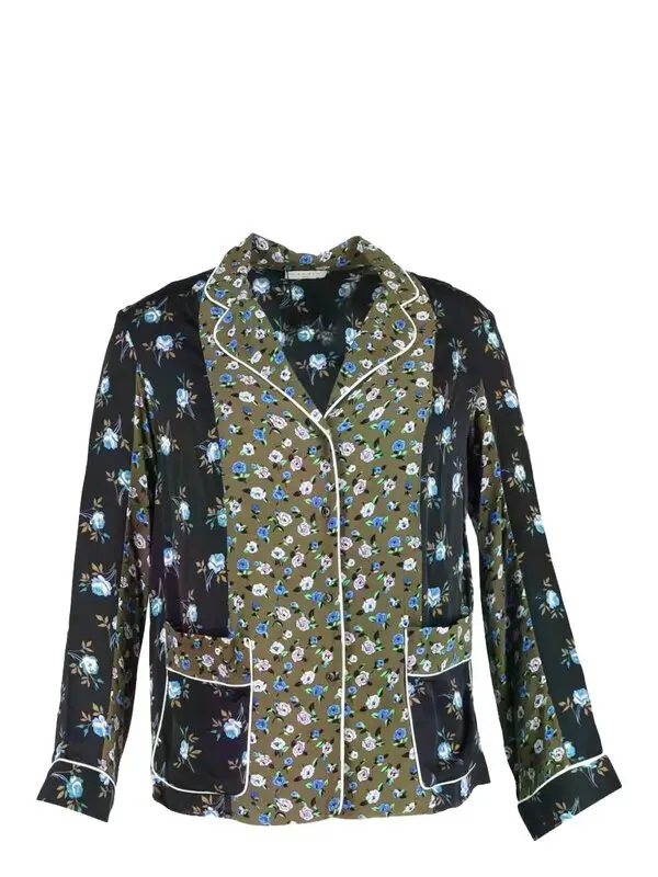 Sandro Floral-printed Blouse - Black