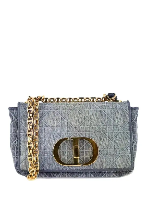 Dior Small Caro Denim Shoulder Bag - Blue