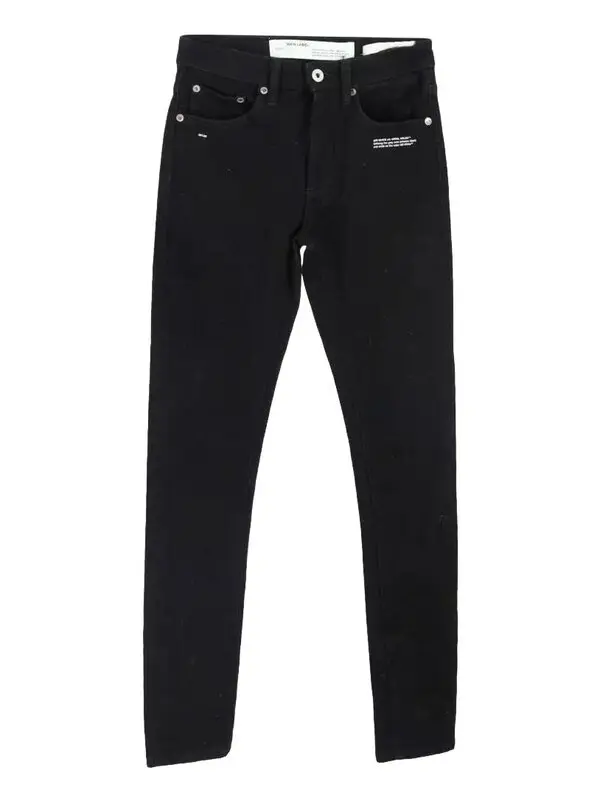 Off-White Slim-fit Trousers - Black