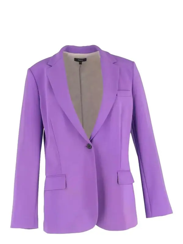 Theory Single-button Blazer - Purple