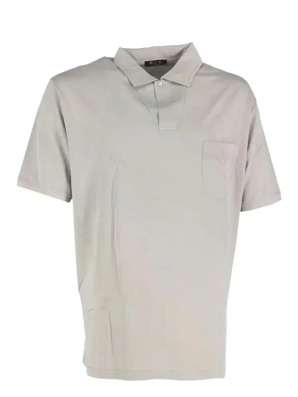Loro Piana Chest-pocket Short-sleeve Polo Shirt - Grey