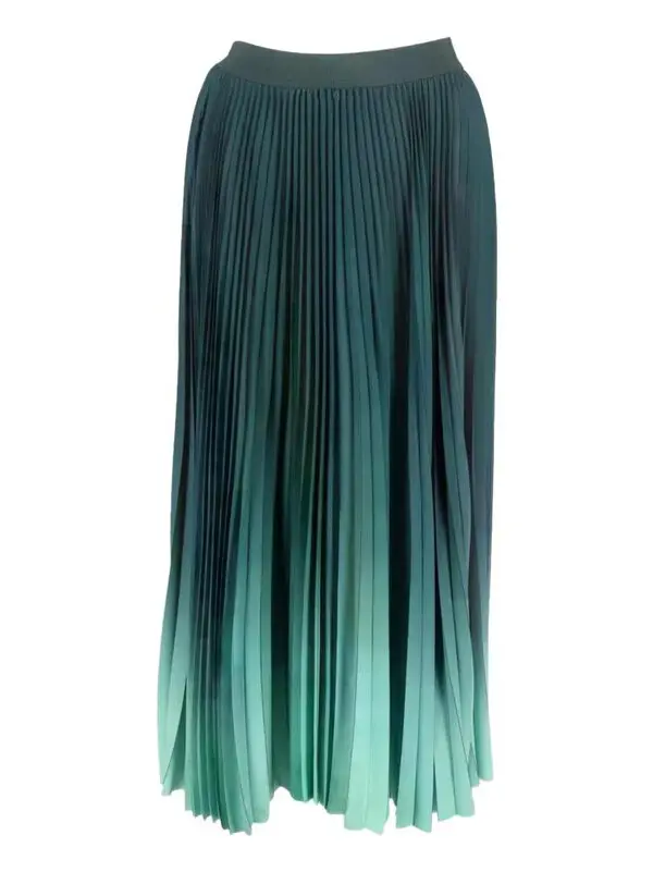 Max Mara Fulcro Pleated Midi Skirt - Green