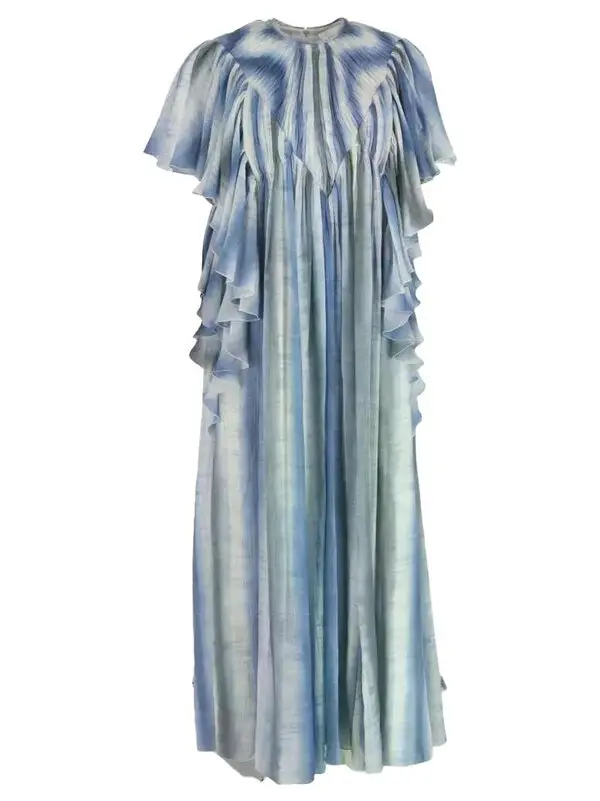Chloé Tie-dye Maxi Dress - Blue