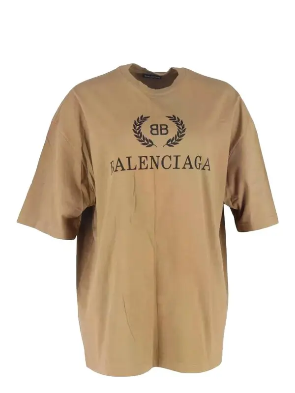Balenciaga Logo-print T-shirt - Brown
