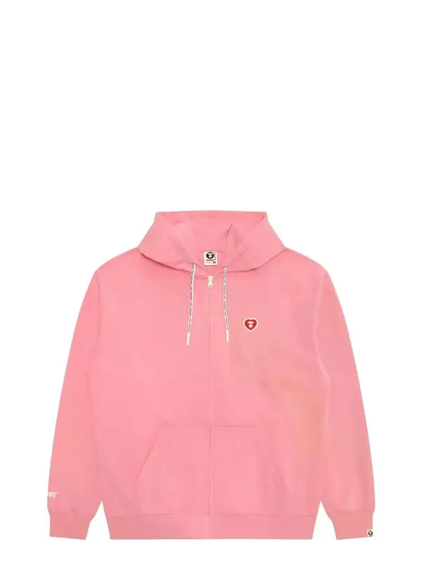 AAPE BY *A BATHING APE® Heart-motif Zip-up Hoodie - Pink