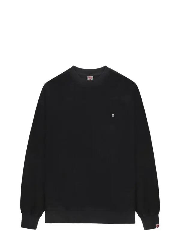 A BATHING APE Apee™ * Crew-neck Appliqué Sweatshirt - Black