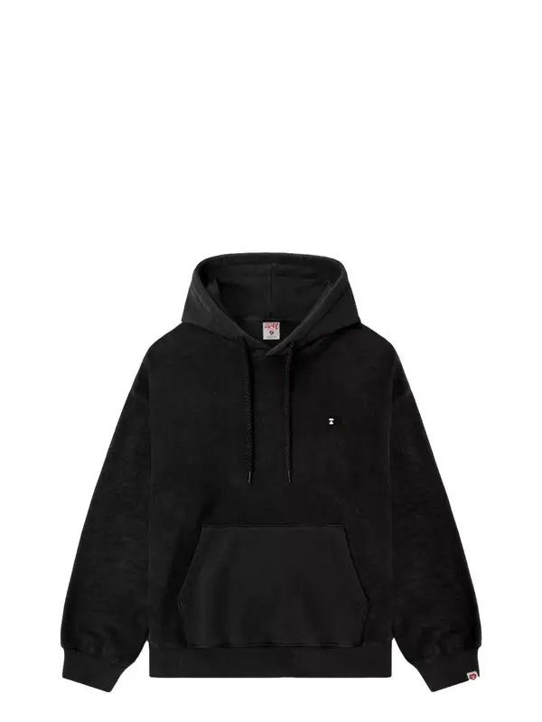 A BATHING APE Patch-pocket Cotton Hoodie - Black