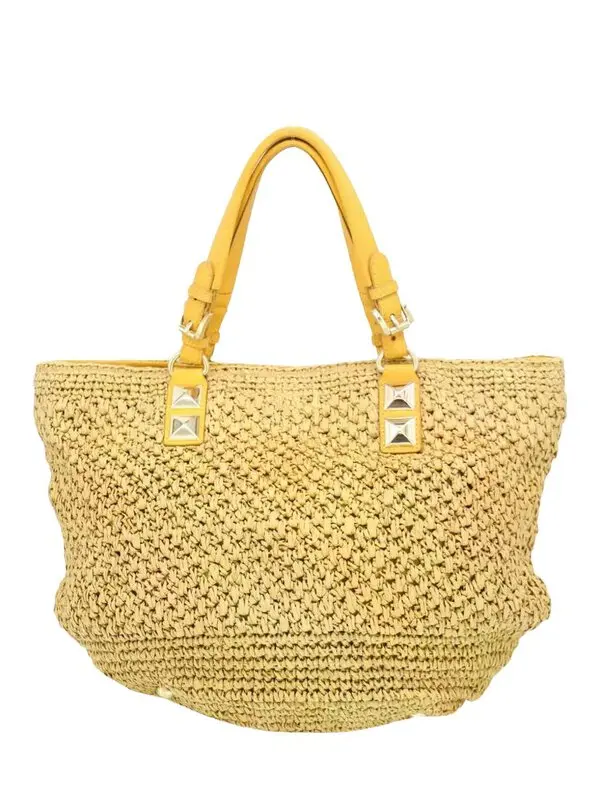 Michael Kors Santorini Straw Tote Bag - Yellow