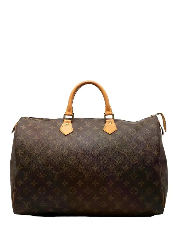 LOUIS VUITTON 1994 Monogram Speedy 40 Boston Bag - Brown