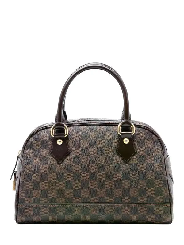LOUIS VUITTON 2008 Damier Ebene Duomo Handbag - Brown