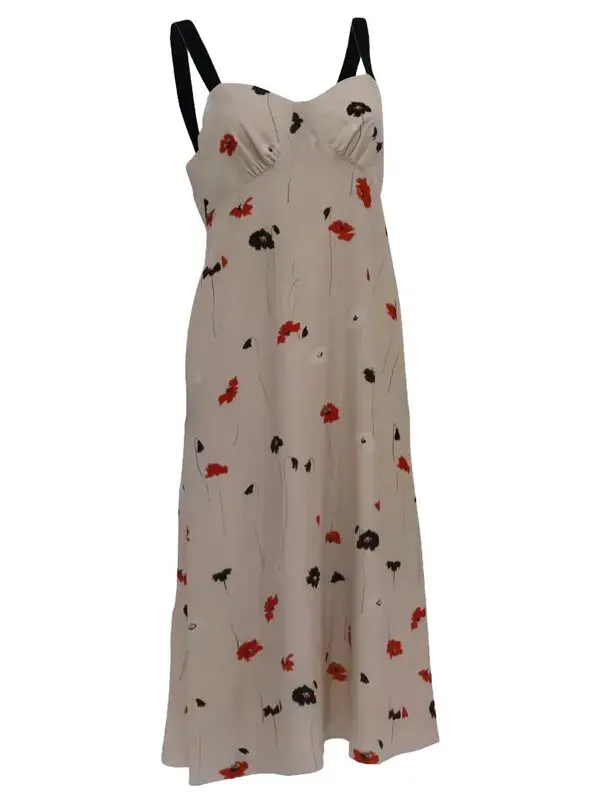 JASON WU Floral-print Midi Dress - Neutrals