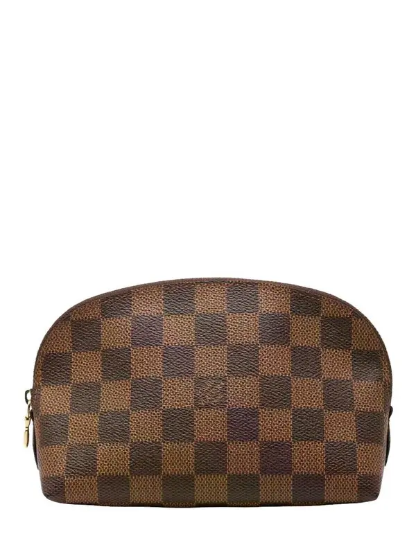 LOUIS VUITTON 2002 Damier Ebene Cosmetic Pouch - Brown