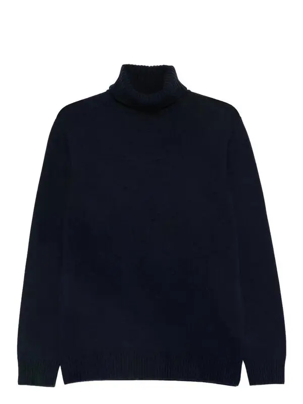 KANGRA Roll Neck Sweater - Blue