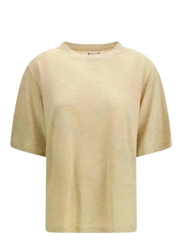 RÓHE Relaxed Linen T-shirt - Neutrals