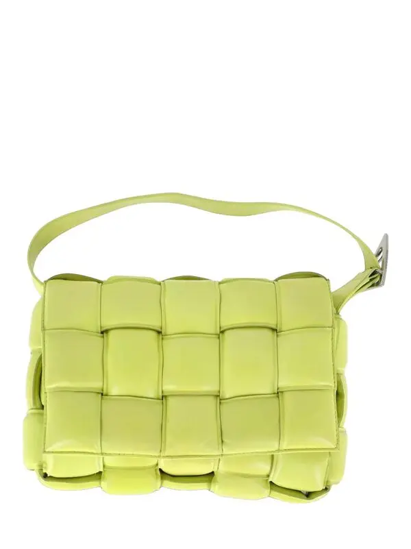 Bottega Veneta Cassette Leather Shoulder Bag - Yellow