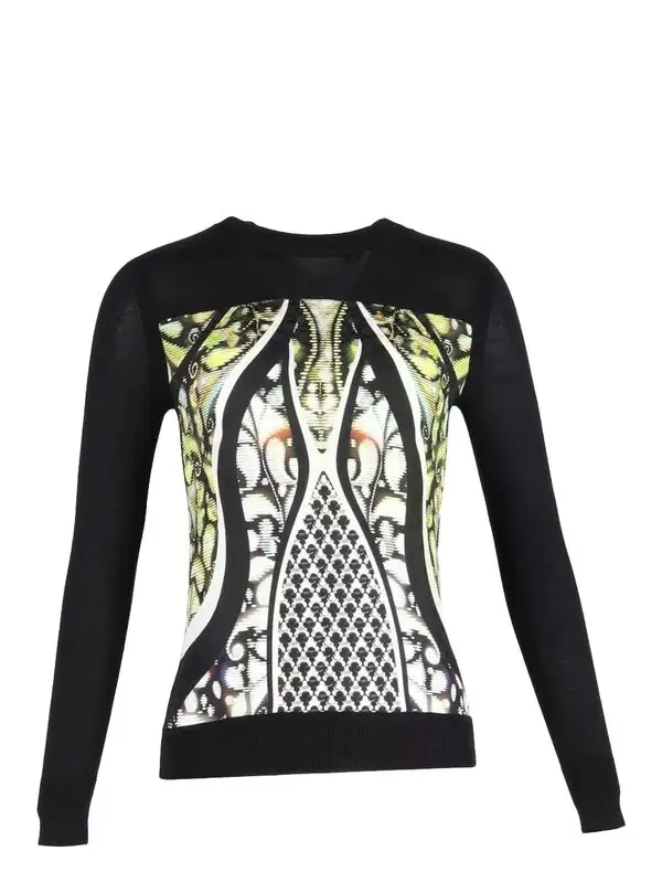 PETER PILOTTO Printed Wool Sweater - Black