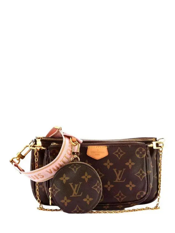 LOUIS VUITTON Multi Pochette Accessoires Monogram Canvas Crossbody Bag - Brown