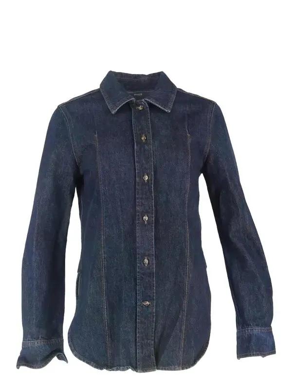 TOTEME Denim Button Shirt - Blue