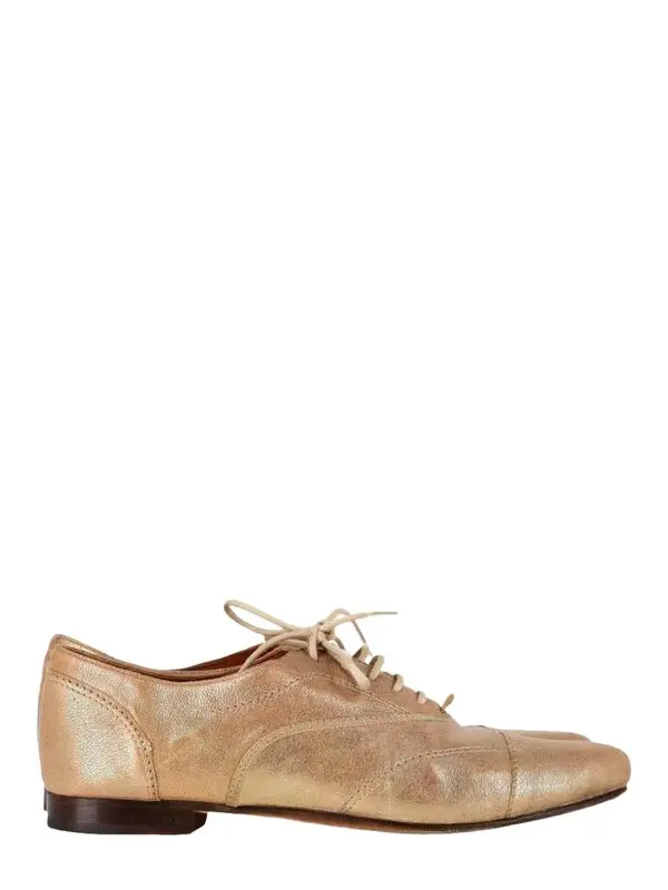 LANVIN Lace-up Oxford Shoes - Gold