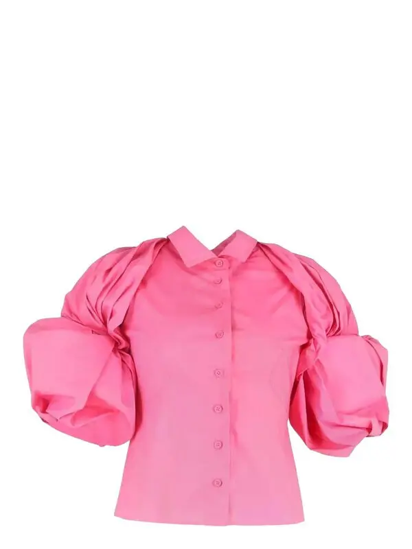 Jacquemus La Chemise Maraca Puff-sleeves Shirt - Pink