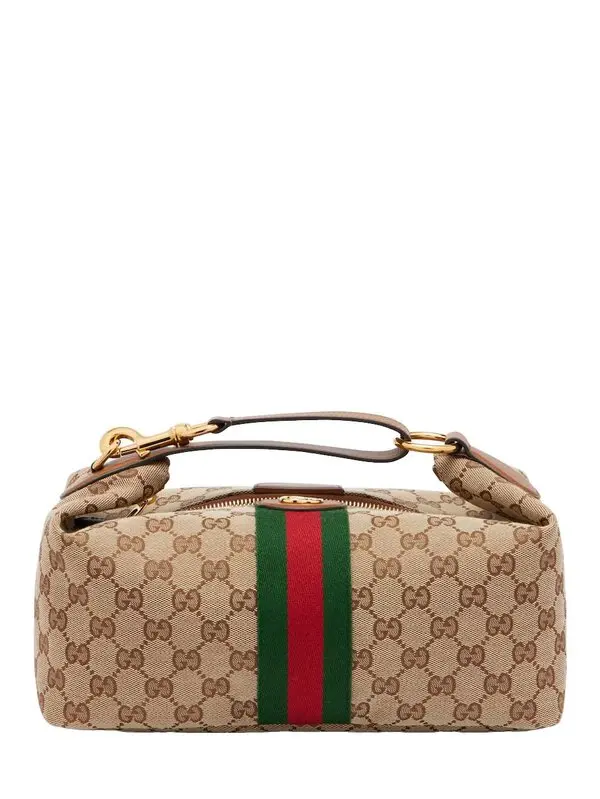 Gucci Vanity Gg Canvas Medium Tote - Beige