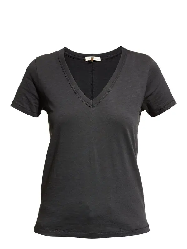 Rag & Bone The Vee Basic T-shirt - Black