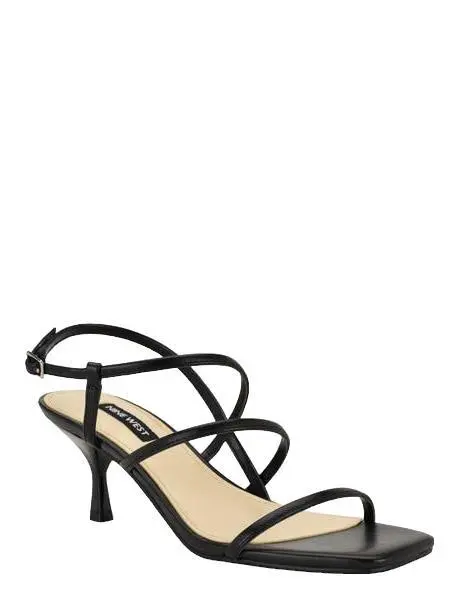 Nine West Hindy Slingback Kitten Heel Sandal - Black