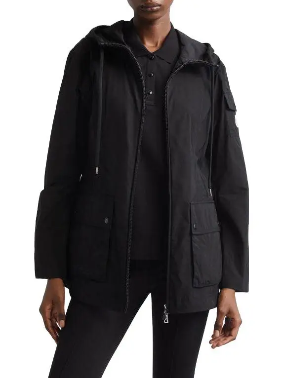 Moncler Leandro Short Hooded Parka - Black