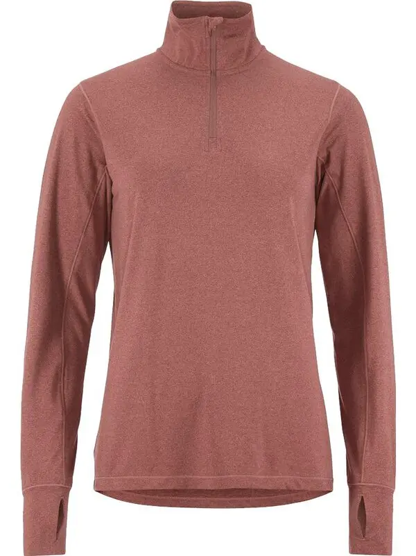 CRAFT Flow Quarter Zip Pullover - Rose Brown