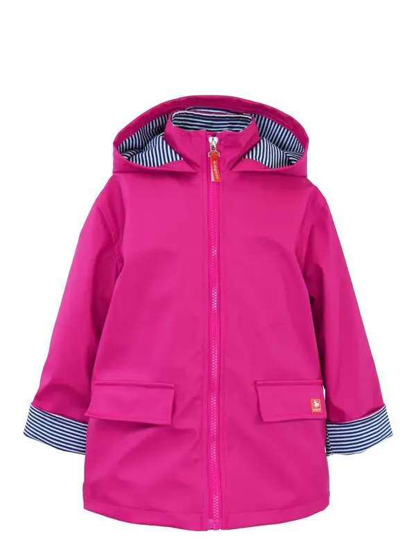 WIDGEON Hooded Zip-up Raincoat - Deep Pink