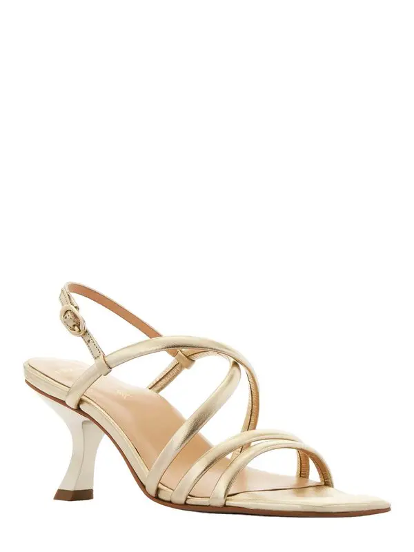 FRANKIE4 Giselle Ankle Strap Slide Sandal - Gold