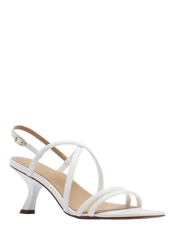 FRANKIE4 Giselle Ankle Strap Slide Sandal - Soft White