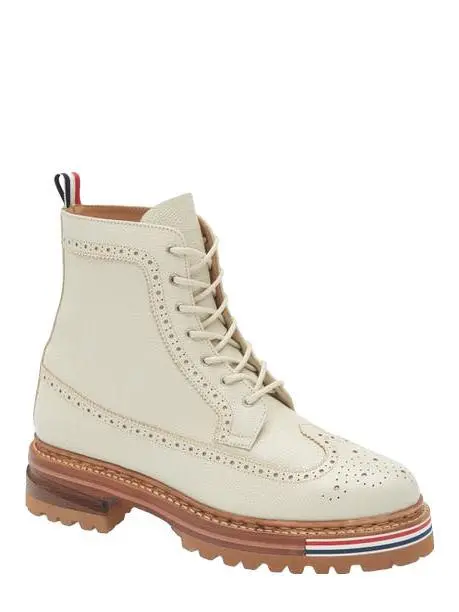 Thom Browne Longwing Lug Sole Boots - Khaki
