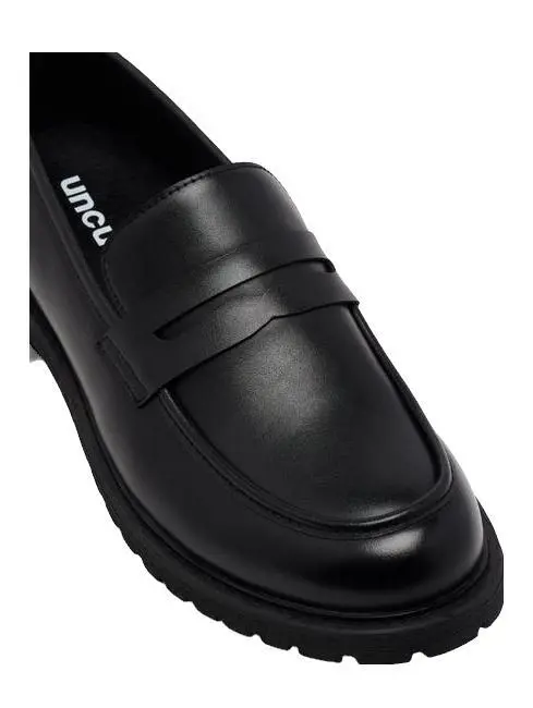 UNCUT Croydon Loafer - Black Pu