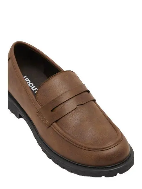 UNCUT Croydon Loafer - Chocolate Pu