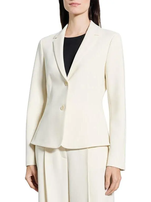 Theory Admiral Crepe Blazer - Rice