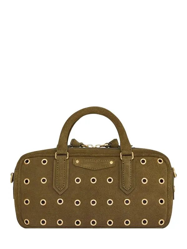 Rebecca Minkoff Industry Grommet Leather Bowler Bag - Jungle