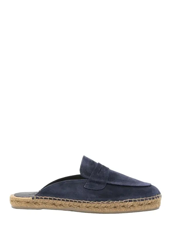 CastaÑer Nando Suede Leather Slippers - Blue
