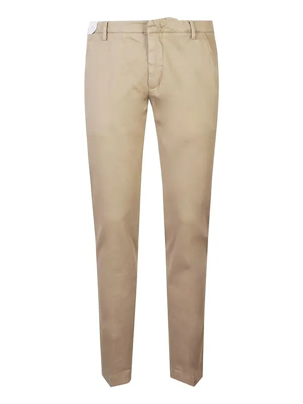 ENTRE AMIS Cotton Trousers - Brown