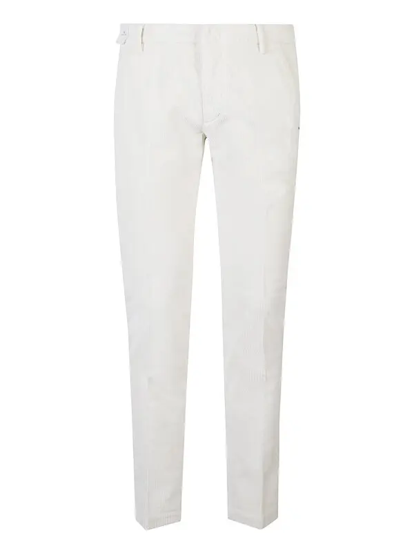 ENTRE AMIS Cotton Trousers - White