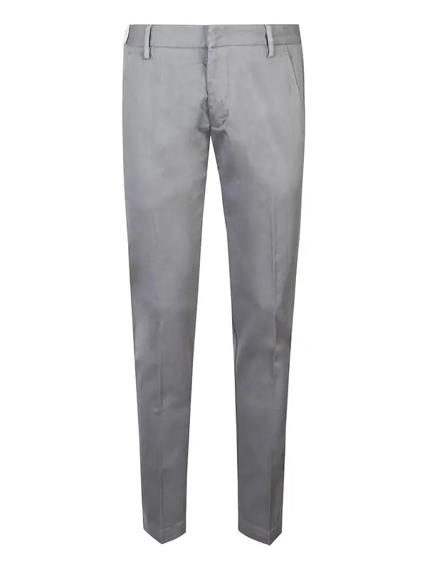 ENTRE AMIS Cotton Trousers - Grey