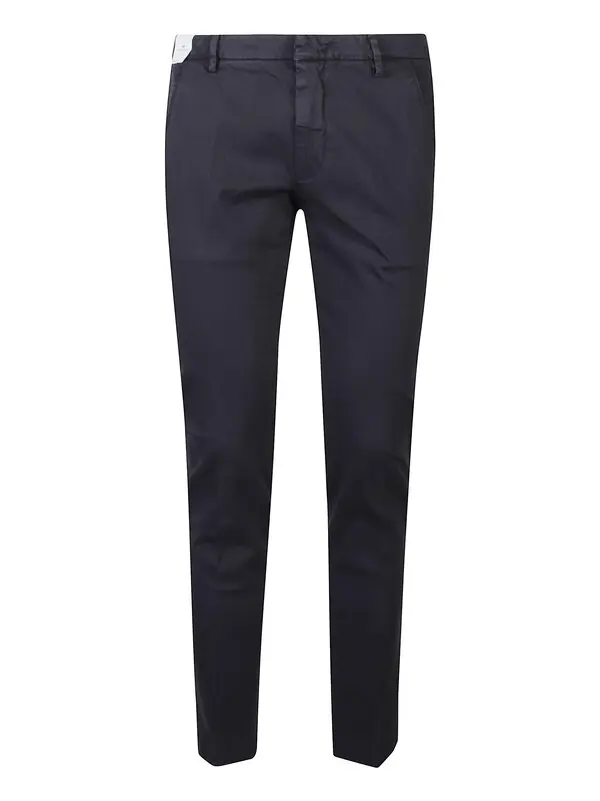 ENTRE AMIS Cotton Trousers - Blue