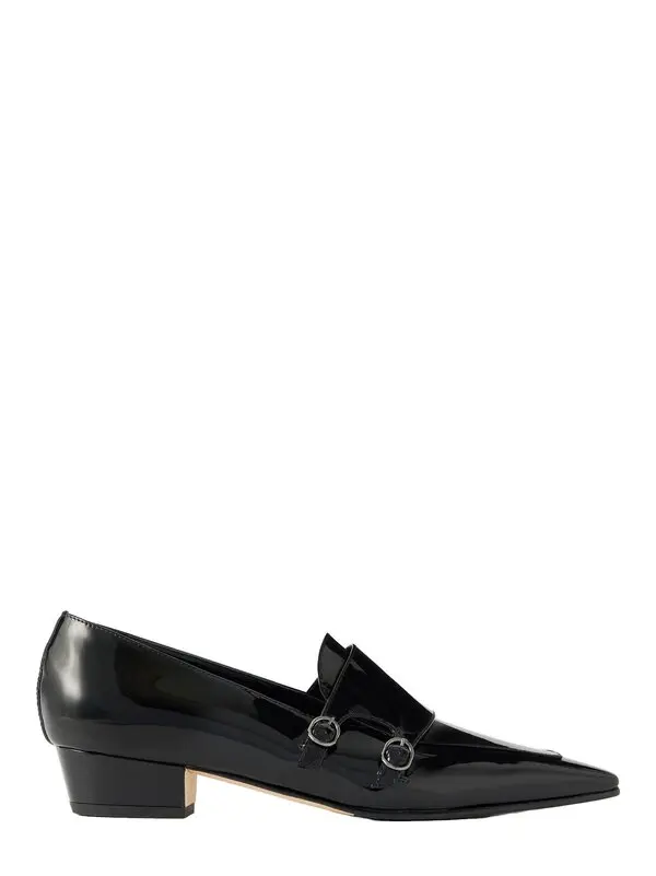 Manolo Blahnik Manbisa 30 Patent-leather Pumps - Black