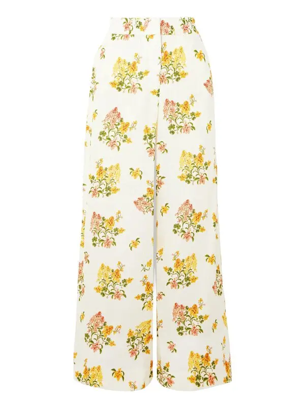 Agua Bendita Tota Cordillera Floral-print Wide-leg Pants - Multi