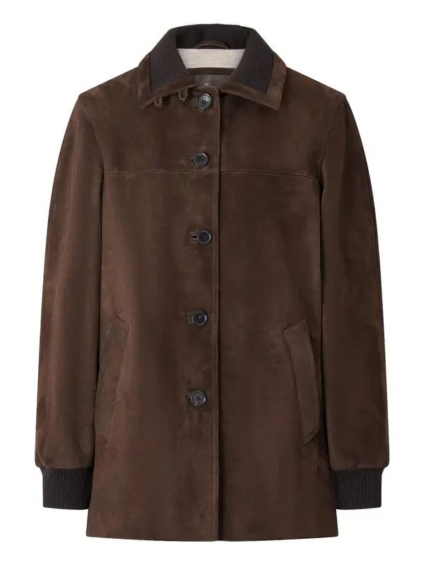 Loro Piana Maremma Suede Jacket - Brown