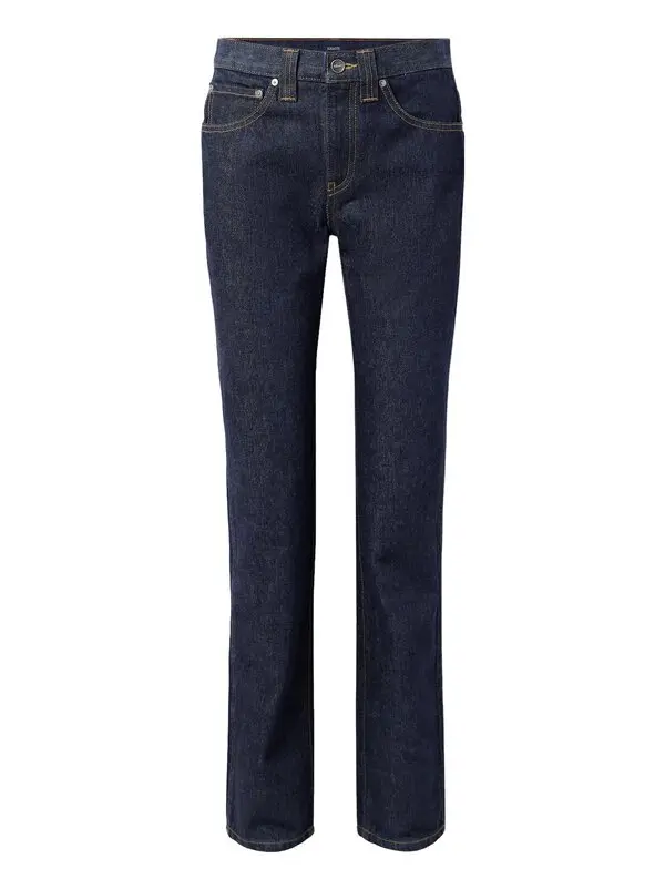 Khaite Farley High-rise Straight-leg Jeans - Blue
